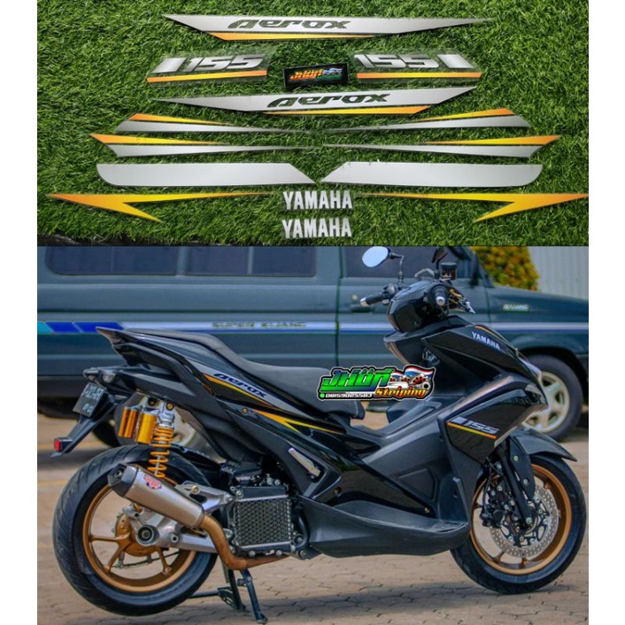 Jual STRIPING STICKER AEROX VVA NVX 155 TRANSPARAN SIMPLE COMBINATION ...