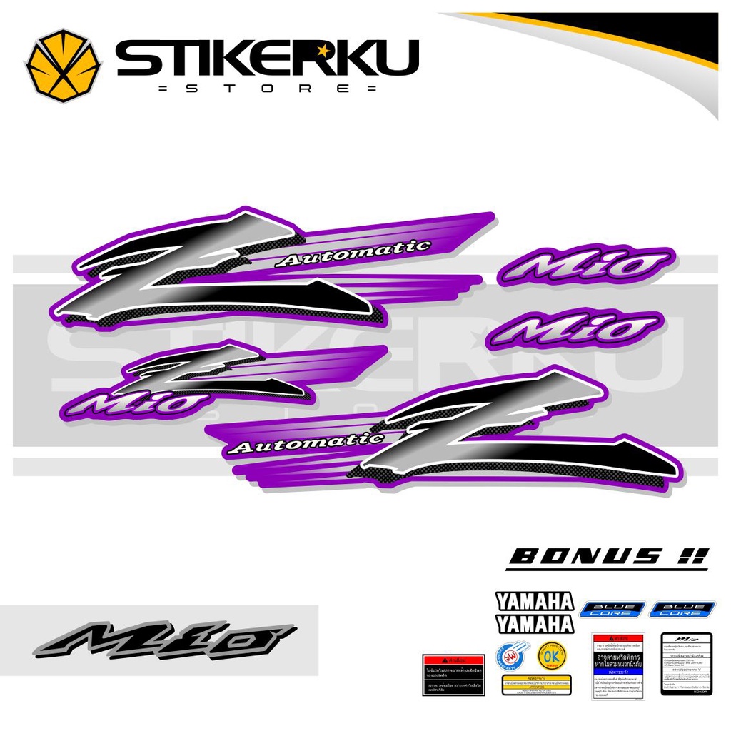 Jual STRIPING MIO SPORTY Z DASAR WARNA / STIKER MIO LAMA Z / STICKER ...