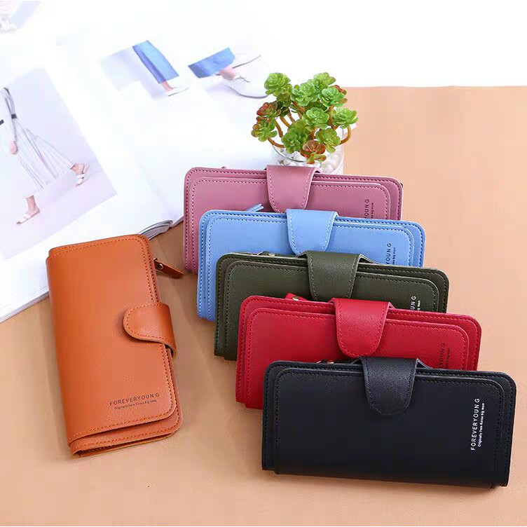 Jual Dompet panjang wanita kualitas premium Flap | Shopee Indonesia