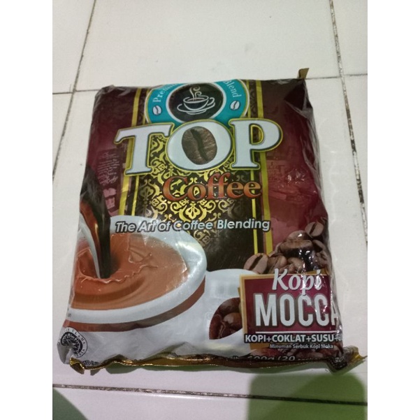 Jual TOP COFFEE Kopi Mocca 600gr (20 sachet x 30gr) | Shopee Indonesia