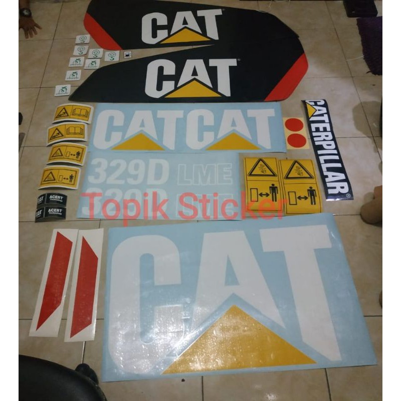 Jual Sticker Excavator CATERPILLAR CAT 329D LME, Stiker Alat Berat ...