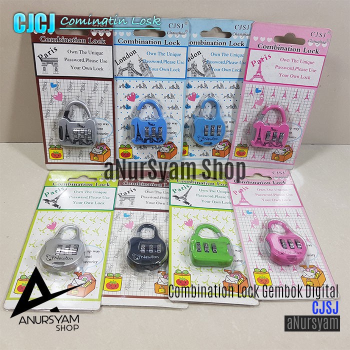 Jual Combination Lock CJSJ / Gembok Kode | Shopee Indonesia
