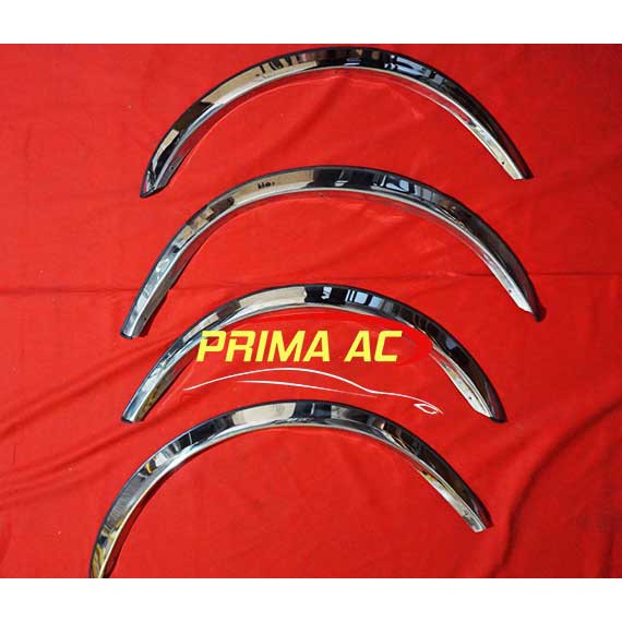 Jual List Lis Atas Ban Over Fender Trim Mobil Charade 85 Tebal Chrome ...