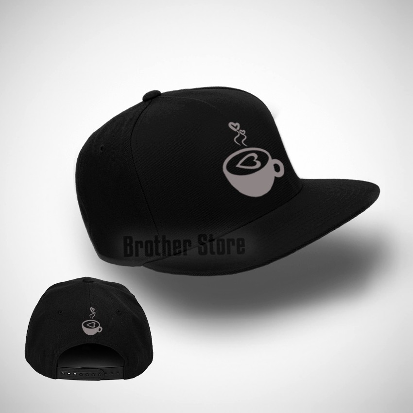 Jual Topi Snapback Coffe Lover Gray - Black Premium | Shopee Indonesia