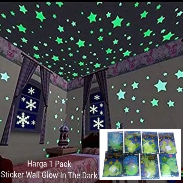 Jual Sticker menyala dalam gelap || Stiker nyala || Sticker Glow in the ...