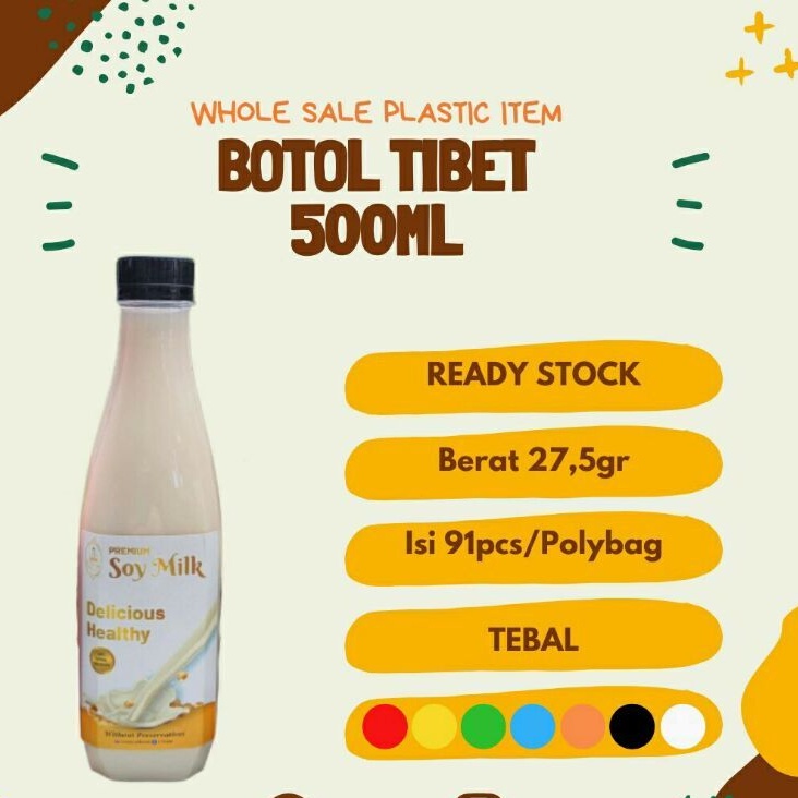 Jual 91pcs Botol Plastik Tibet 500 ML | Shopee Indonesia
