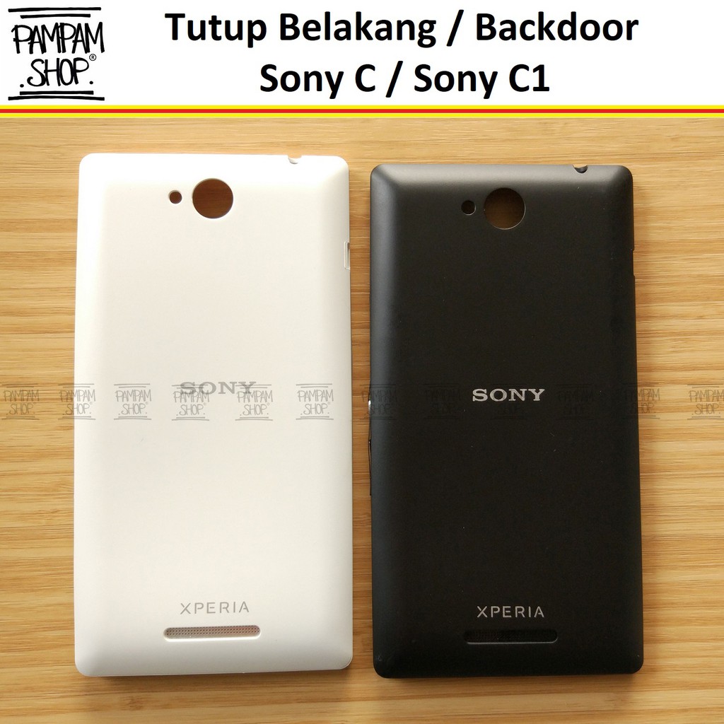 Jual Tutup Belakang Baterai Casing Backdoor Back Door Cover Sony Xperia C Original OEM Hitam ...
