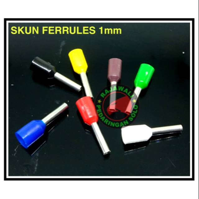 Jual SKUN FERRULES 1mm 0.75mm 0.5mm Skun ferul | Shopee Indonesia