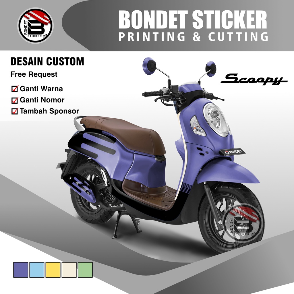 Jual STICKER SCOOPY - DECAL MOTOR HONDA SCOOPY NEW FULL BODY | Shopee Indonesia