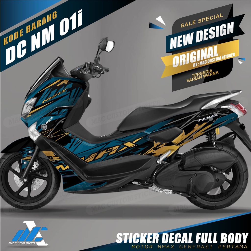 Jual DC NM 01 - STICKER DECAL FULL BLOK NMAX - STIKER NMAX OLD FULL ...