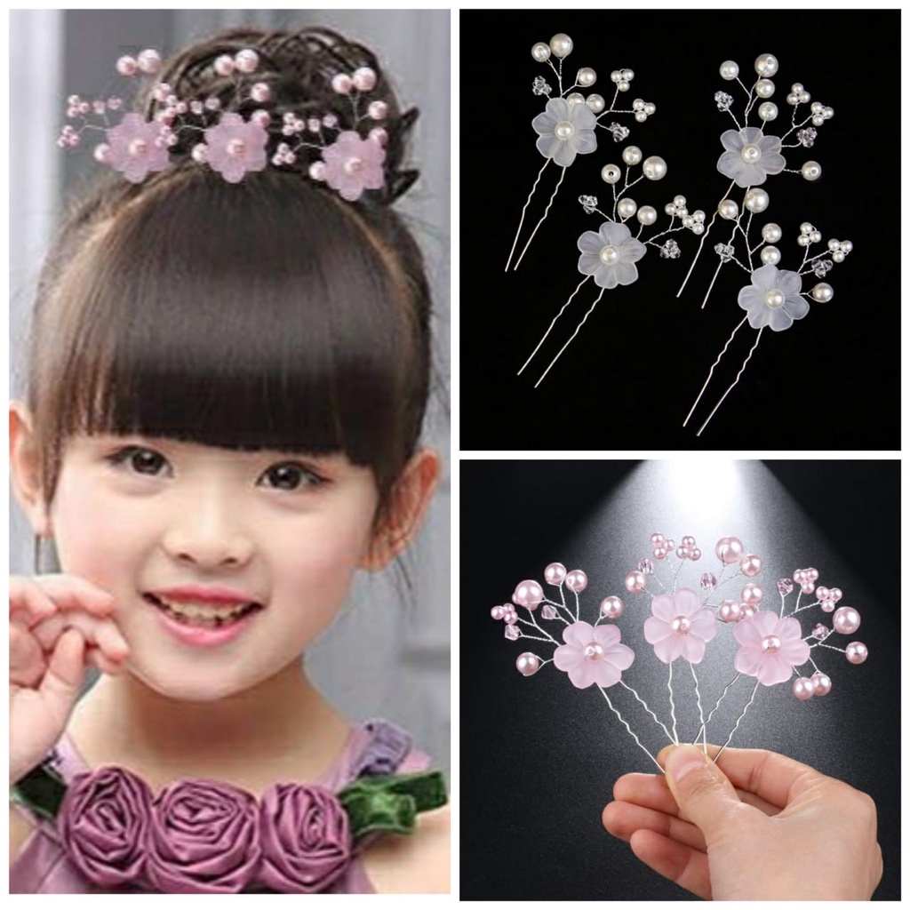 Jual Hairpin Bunga Satu - Hiasan Rambut - Weding Bridal - Tusuk Konde ...