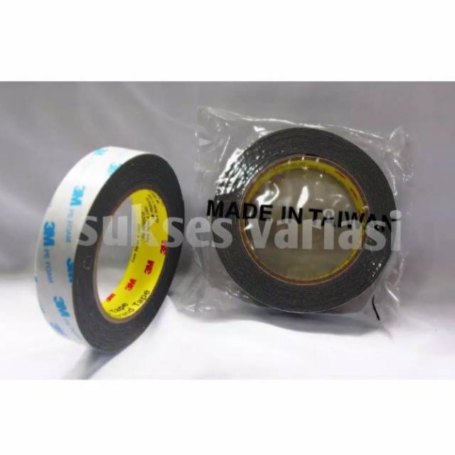 Jual DOUBLE TAPE 3M PUTIH LEM DOUBLE TIP BOLAK BALIK/ LEM ABU ...