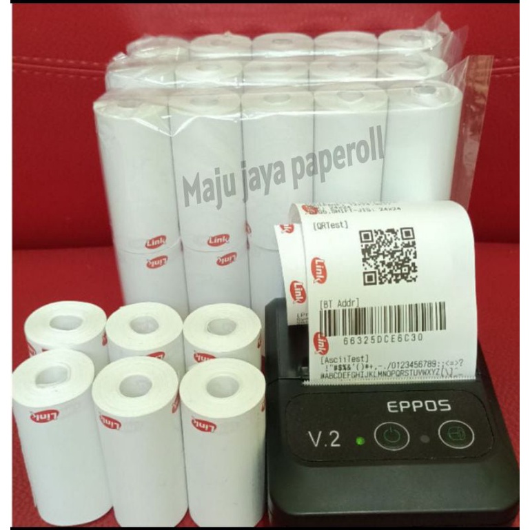 Jual KERTAS THERMAL EDC LOGO LINK PER PACK ISI 10 ROLL | Shopee Indonesia