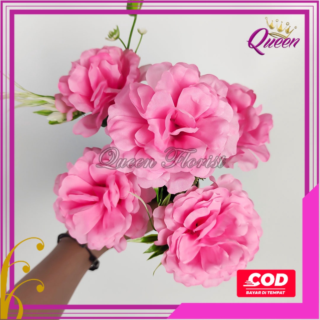 Jual Bunga Anyelir Carnation Tipe SJ Cabang 5 Artificial Buatan Home ...