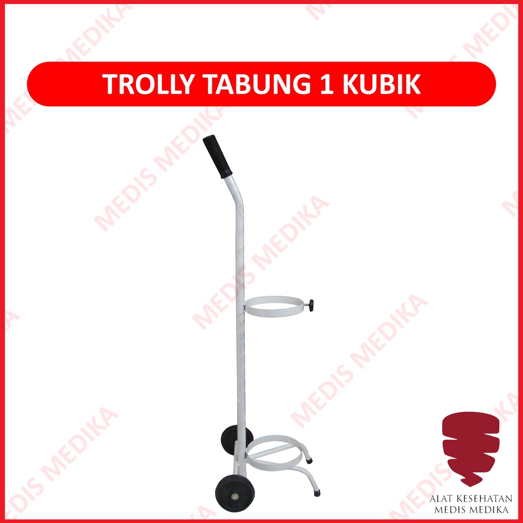 Jual Trolly Tabung Oksigen O2 Ukuran 1m3 Tempat Taruh Oxigen Alat ...