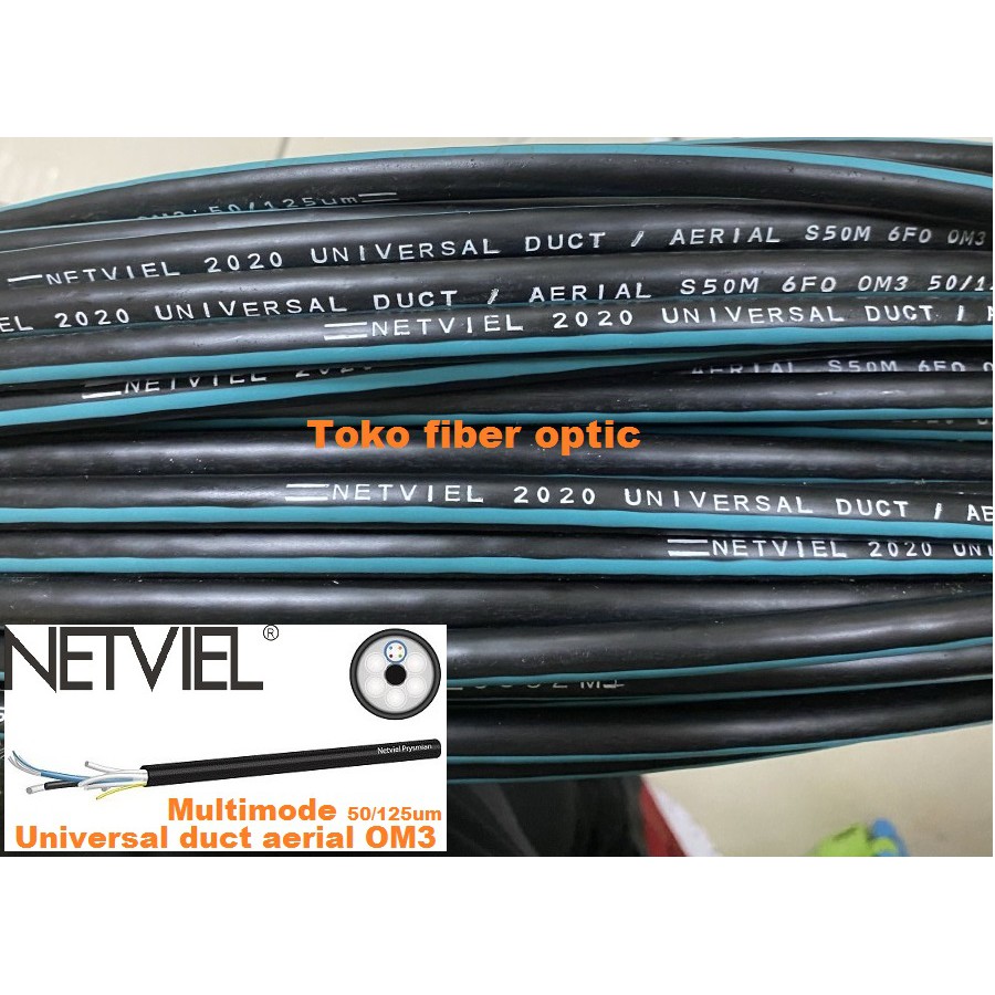 Jual Netviel 6 Core Multimode OM3 Universal Duct Cable, Single Jacket ...