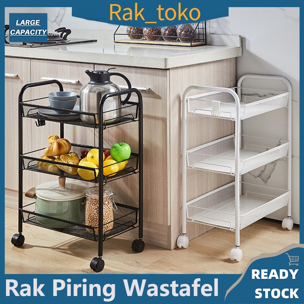 Jual Rak Dapur Stainless Steel Rak Dapur Berputar Rak Bumbu Sayuran Rak ...