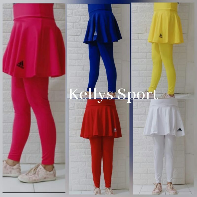 Jual Celana Senam Lejing Rok Kembang Polos Kd 005 Shopee Indonesia