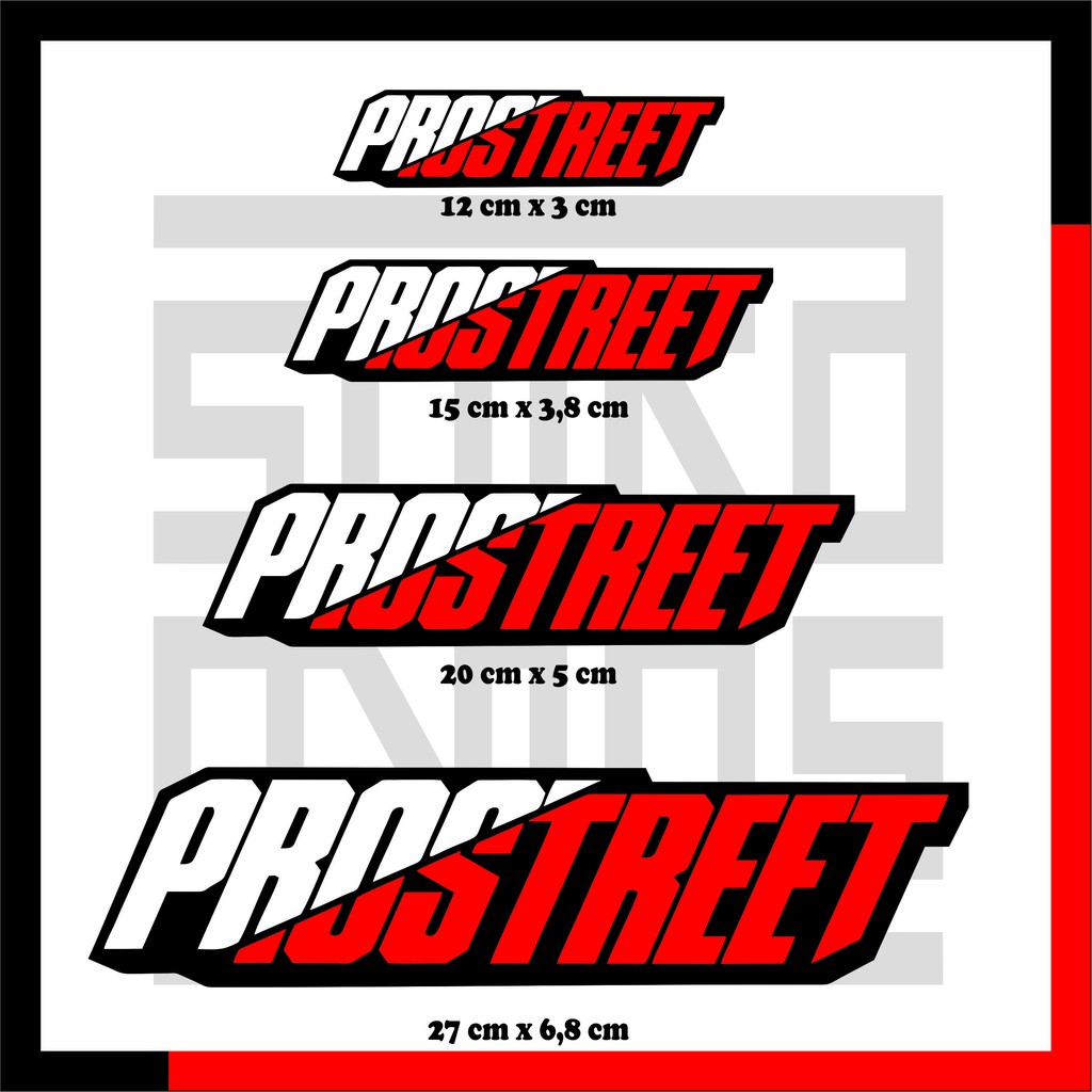 Jual STIKER PROSTREET PRINT+CUT / VARIASI MOTOR KEREN | Shopee Indonesia