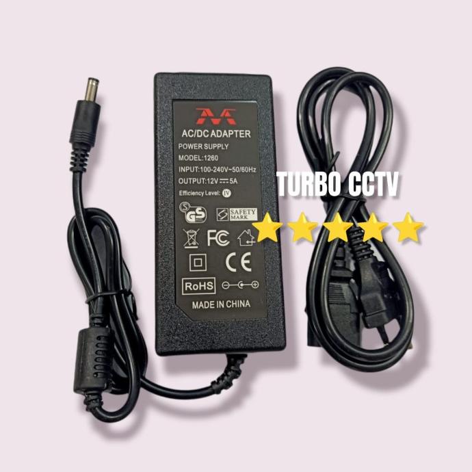 Jual Adaptor Power Supply Dc 12V 12 V Volt 5A 5 A Ampere - Cctv, Led ...