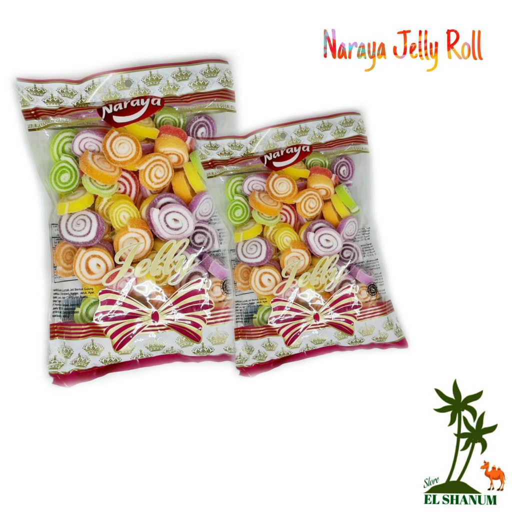 Jual PERMEN JELLY ROLL 400g / JELLY ROLL / PERMEN JELLY / NARAYA JELLY ...