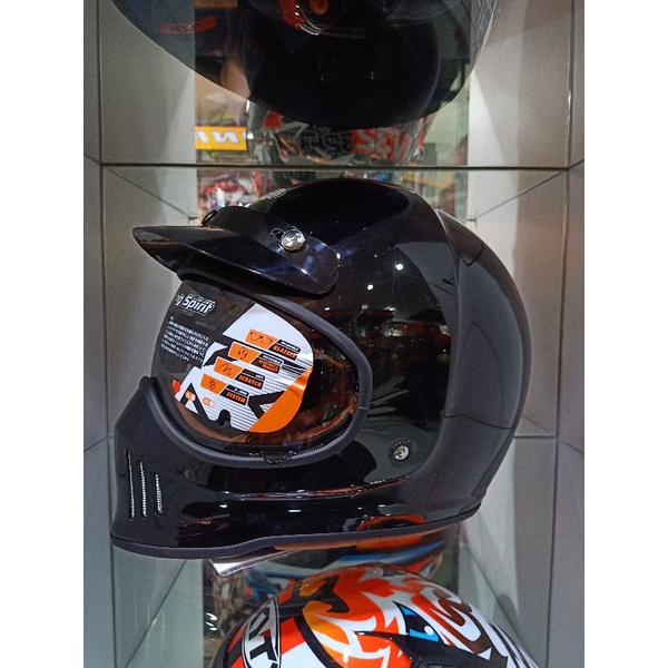 Jual helm ink trooper retro fullface | Shopee Indonesia