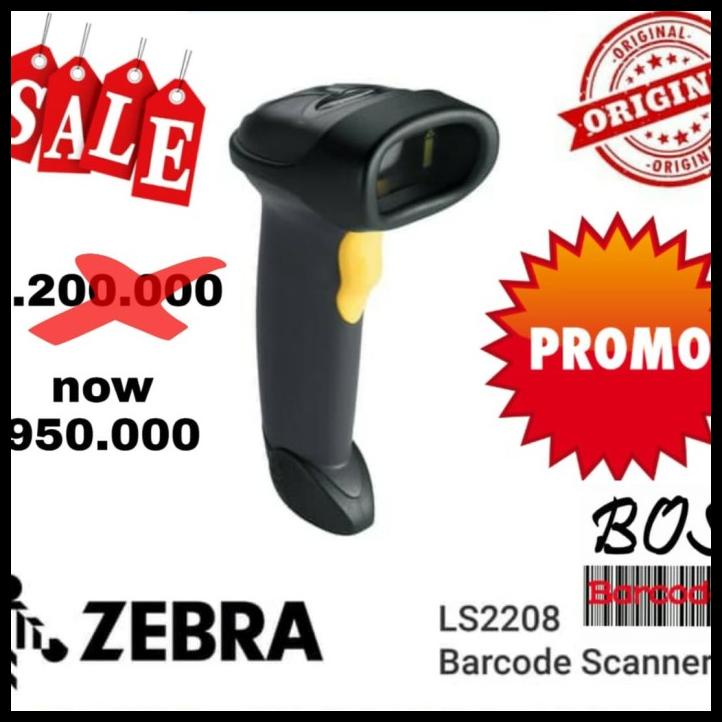 Jual Barcode Scanner Zebra Symbol Ls2208/Ls 2208/Ls-2208 (Autolaser ...