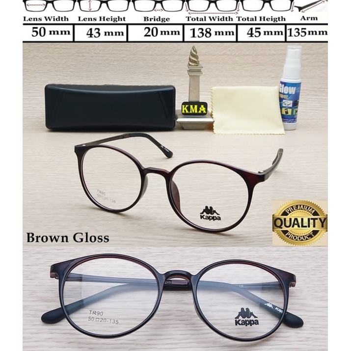 Jual Kacamata minus KAPPA frame kacamata elastis kacamata frame bulat ...