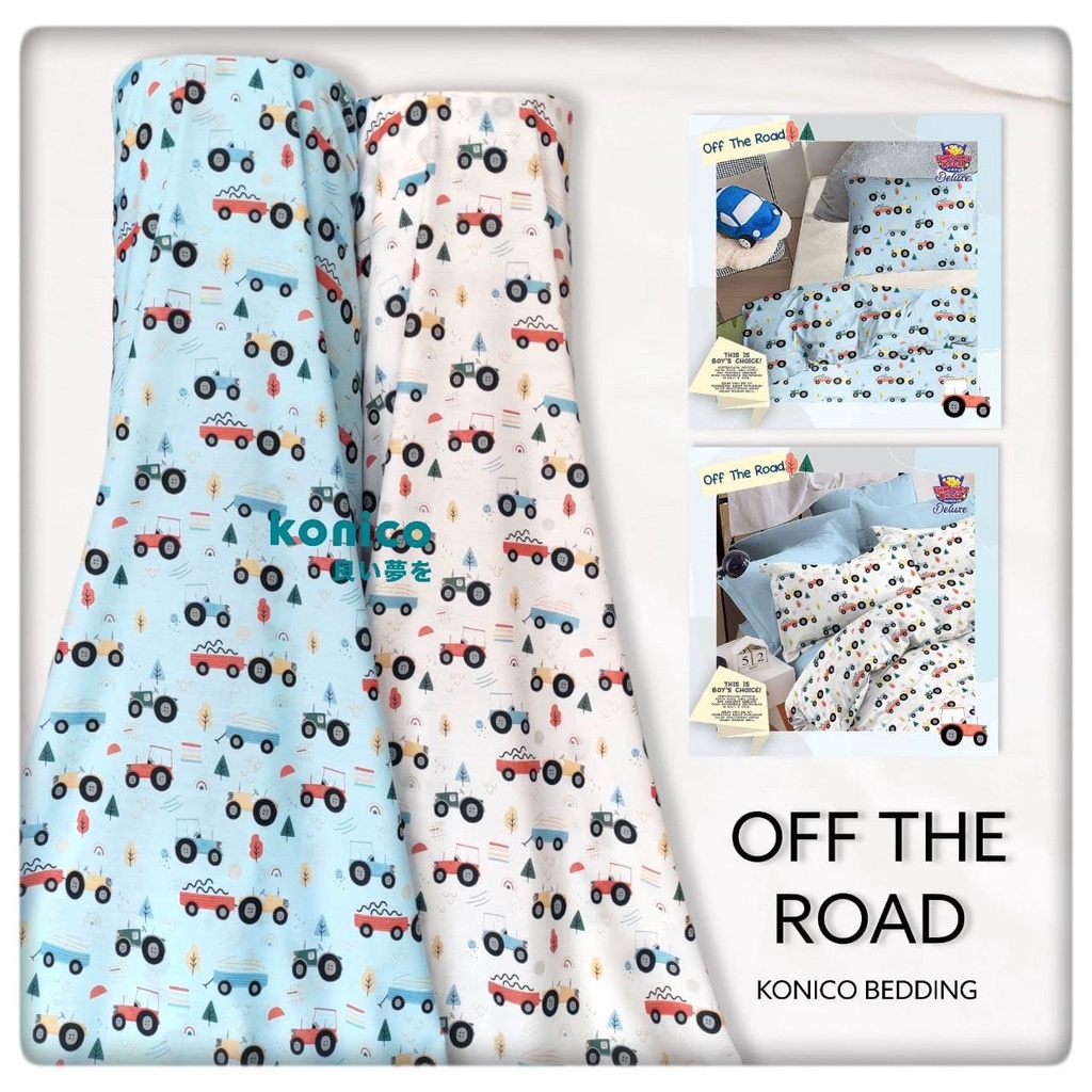 Jual KONICO Bahan Kain Sprei katun Motif tabur Anak OFF THE ROAD | ELBHE STAR CATRA GROW ...