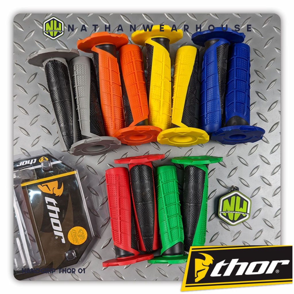 Jual Handgrip HandFat Grip Sarung Gas Motor Thor Supermoto Trail Cross ...