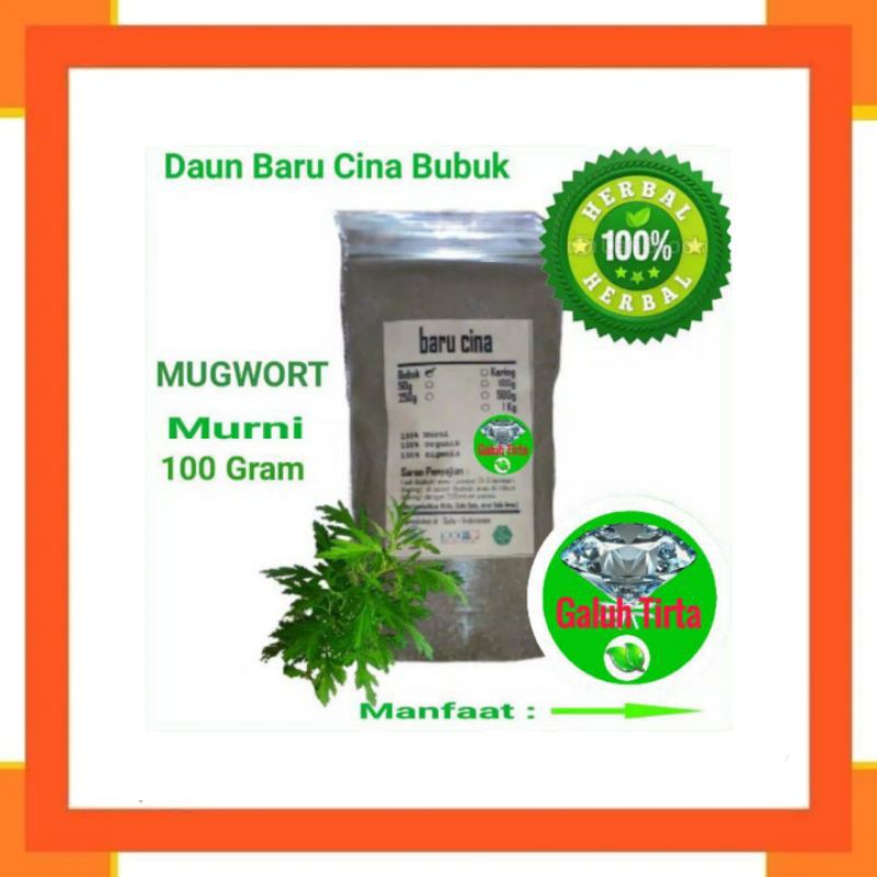 Jual 100 Gram Mugwort Daun Baru Cina Bubuk murni asli original organik ...