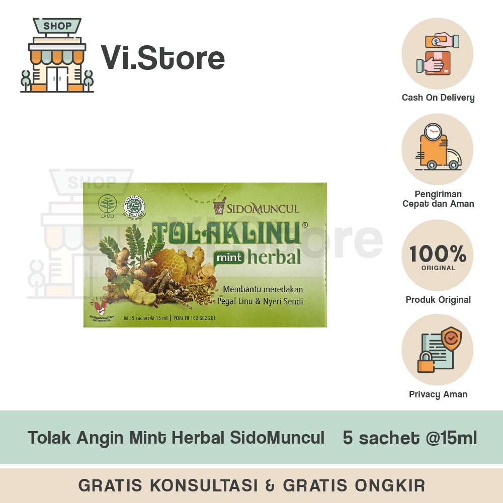 Jual Tolak Linu Mint Herbal Sidomuncul 1 Pack @5 sachet | Shopee Indonesia