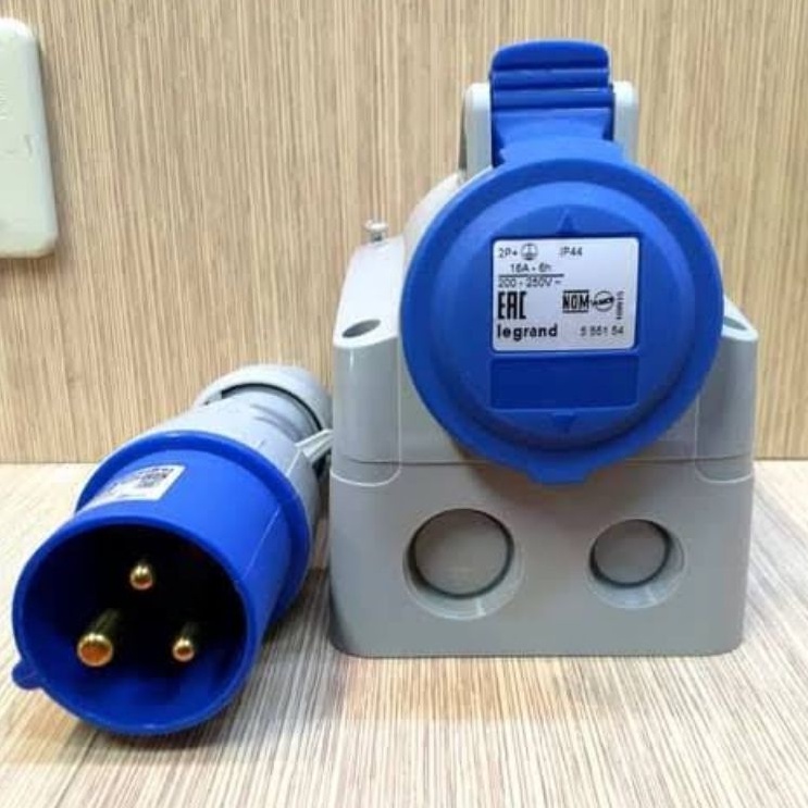 Jual Legrand Set Surface Mounting 16A 2P+E 3Pin IP44 (555154 + 555124) | Shopee Indonesia