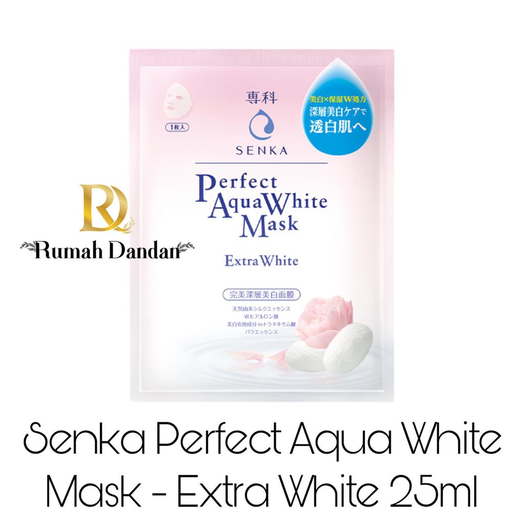 Jual Senka Perfect Aqua White Mask - Extra White 25ml | Shopee Indonesia