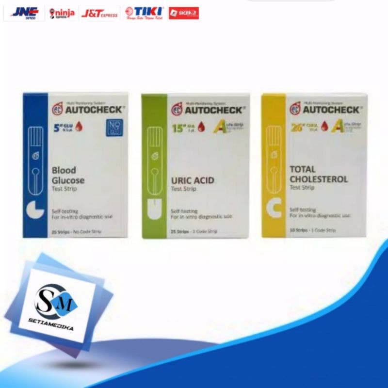 Jual Paket strip autocheck/paket Refill autochek (kolestrol, Glucose ...