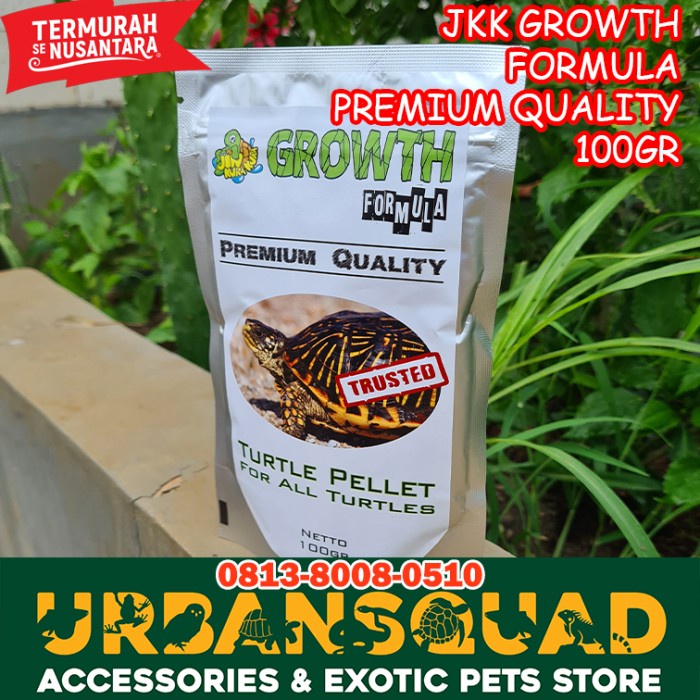 Jual Reptil-Makanan- PELET KURA AIR JKK GROWTH FORMULA 100GR BRAZIL ...