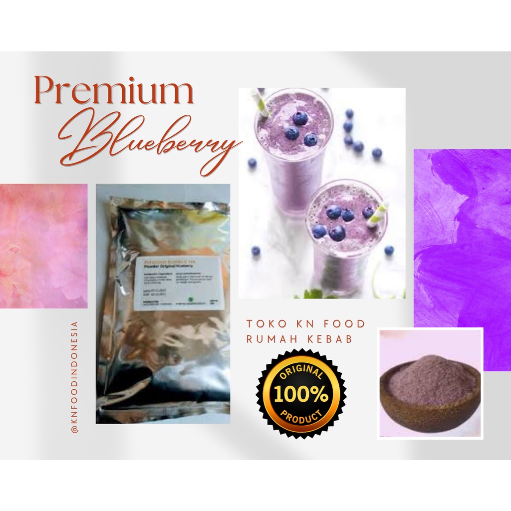 Jual Premium Powder Rasa Blueberry - Premium Powder Rasa Blueberry ...