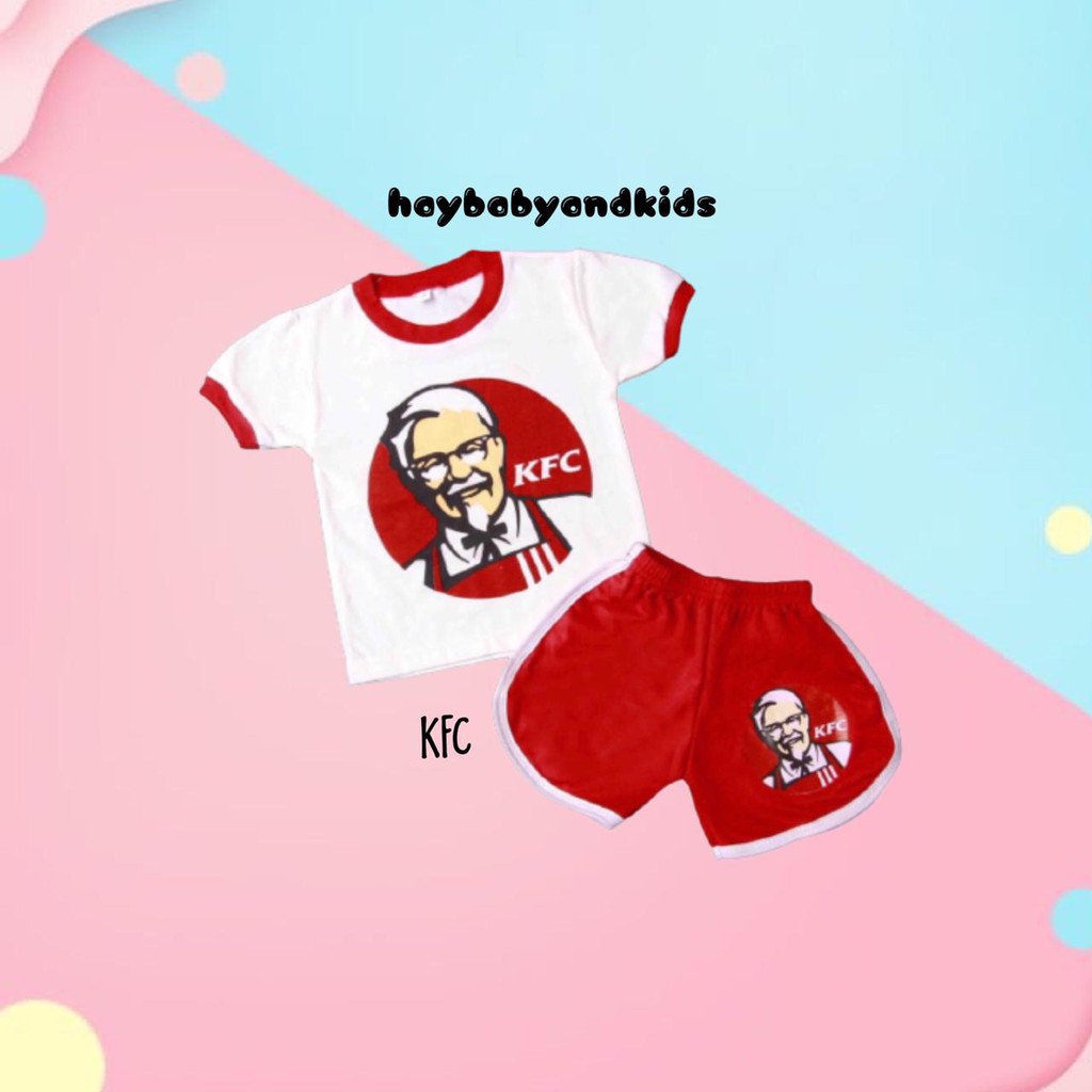 Jual BAJU SETELAN BRAND ANAK/UNISEX/SPANDEX USIA 1-6 TAHUN/KFC | Shopee ...