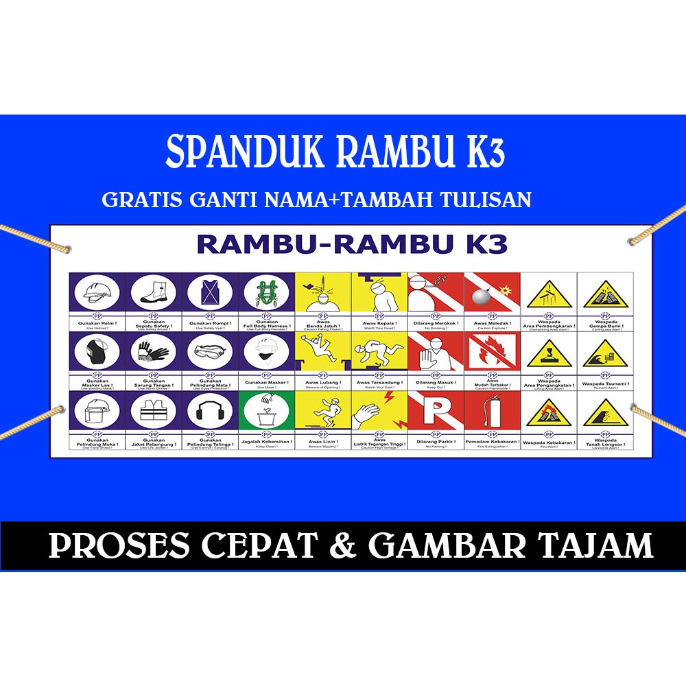 Jual Banner SPanduk Rambu - rambu K3 | Shopee Indonesia