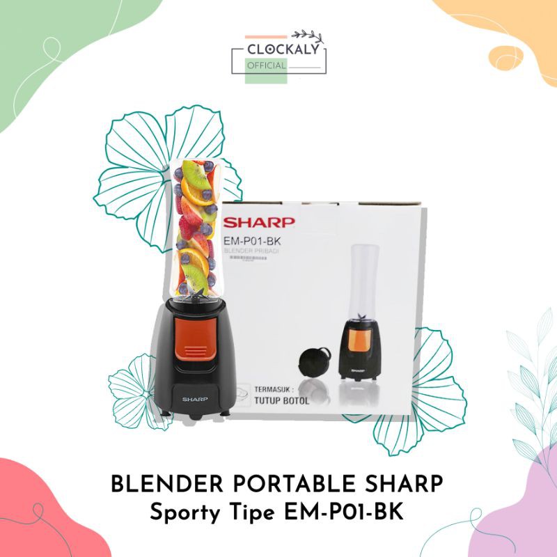 Jual Blender SHARP Portable/Personal Blender Tipe EM-P01-BK | Shopee Indonesia