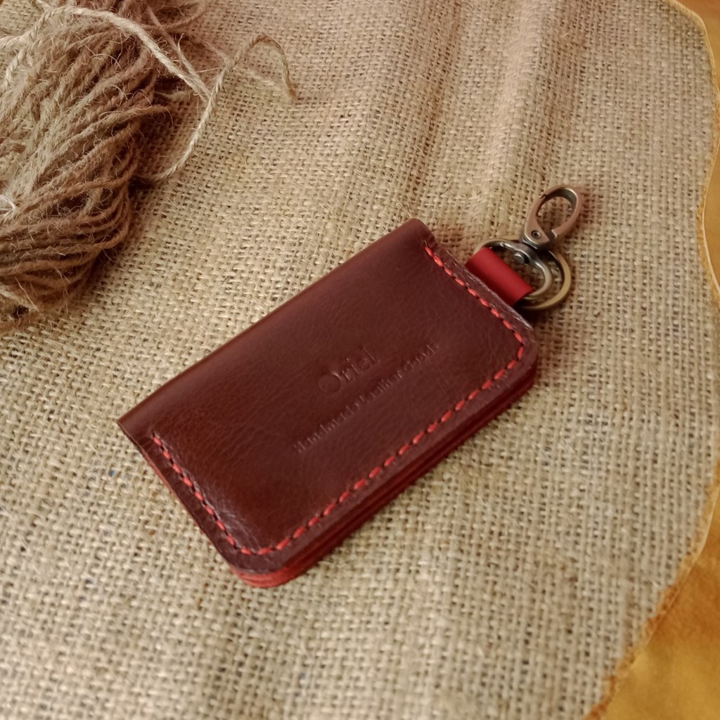Jual Dompet STNK Mobil Dari Kulit Asli Warna kombinasi Coklat dan Merah ...