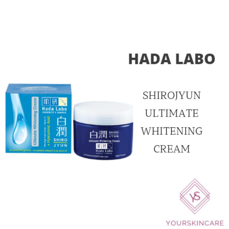 Jual Hada Labo Shirojyun Ultimate Whitening Cream [BIRU TUA] | Shopee ...