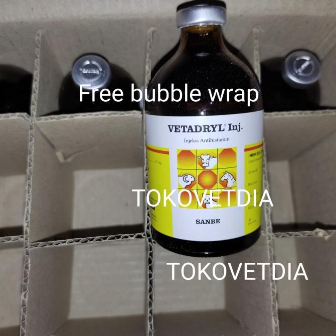 Jual Vetadryl 100 ml injeksi obat hewan sanbe | Shopee Indonesia