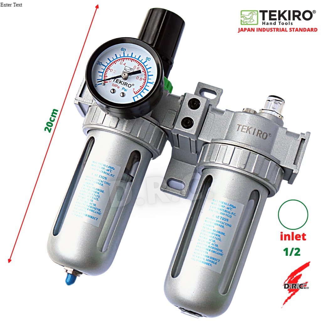 Jual TEKIRO Double Air Filter Regulator - Filter Udara Kompresor ...