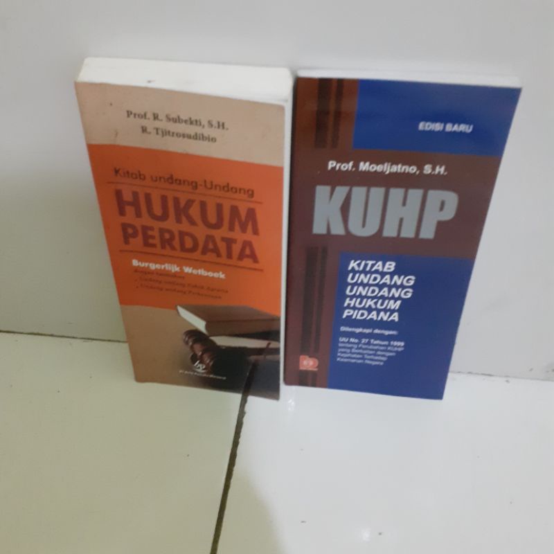 Jual Paket 2 Buku Kitab Undang-Undang Hukum Perdata(KUH Perdata) dan Kitab Undang-Undang Hukum ...