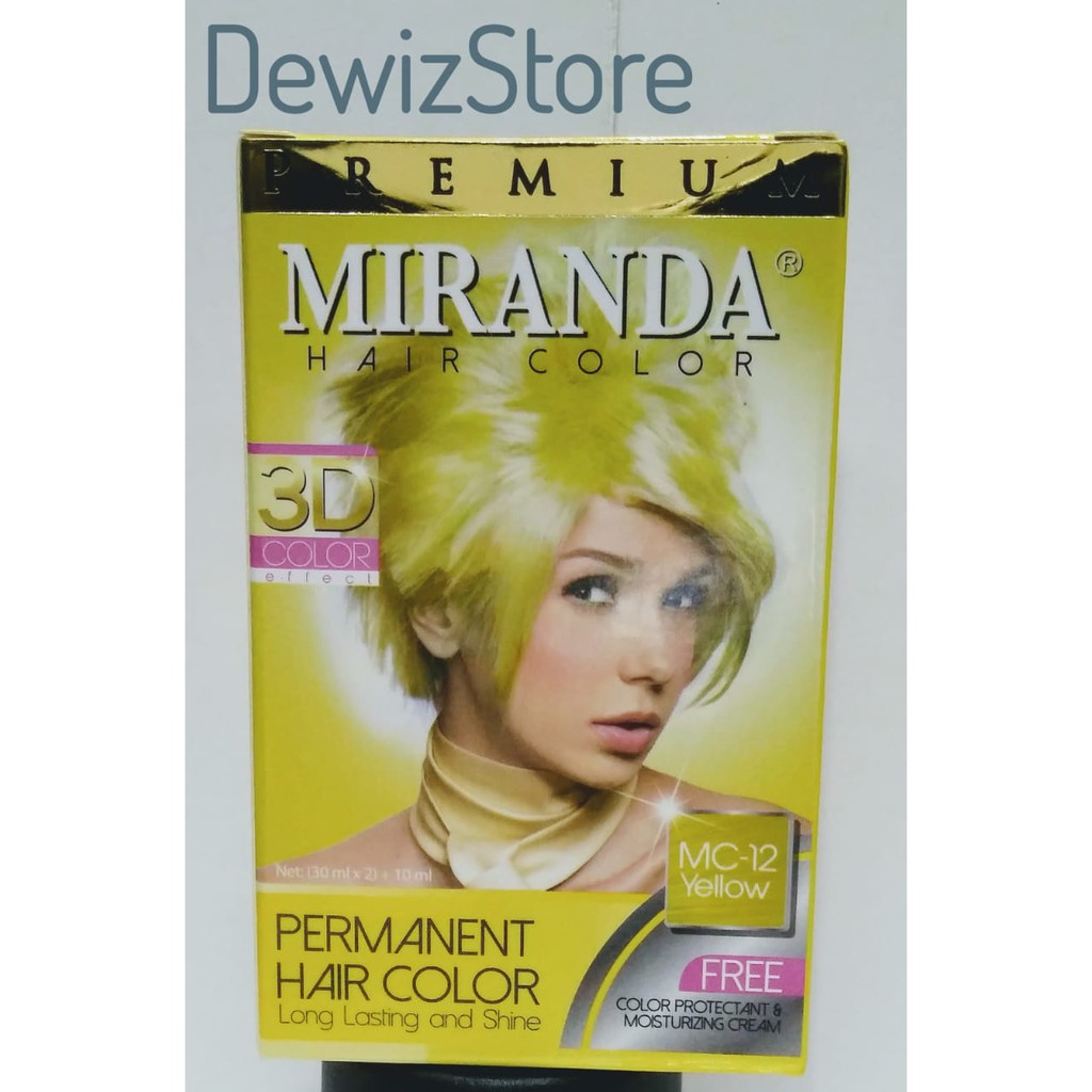 Jual MIRANDA HAIR COLOR / PEWARNA RAMBUT MIRANDA (MC 12 - YELLOW ...