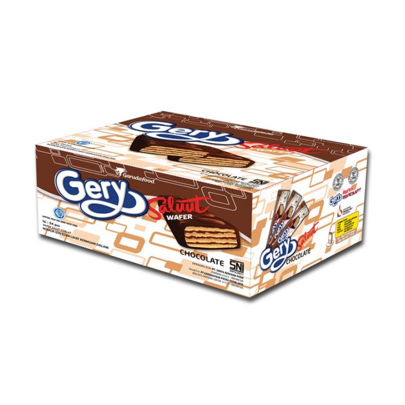 Jual GERY SALUT COKLAT/HAZELNUT 24PCS/BOX | Shopee Indonesia
