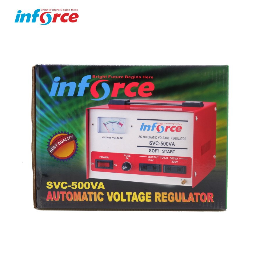 Jual STAVOLT MOTOR INFORCE SVC 500VA 500 VA STABILIZER | Shopee Indonesia