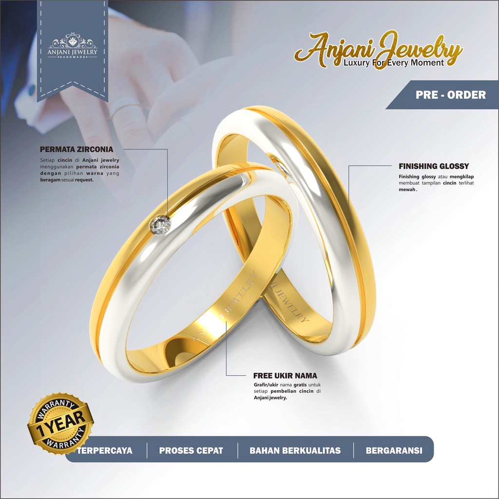 Jual Cincin Couple Cincin Nikah Cincin Kawin Cincin Perak Cincin ...