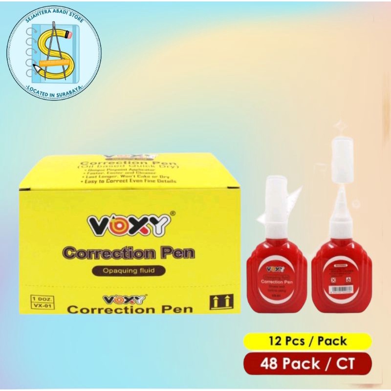 Jual VOXY TIP EX CAIR / CORR PEN / TIPE X / CORRECTION PEN VOXY VX-01 ...